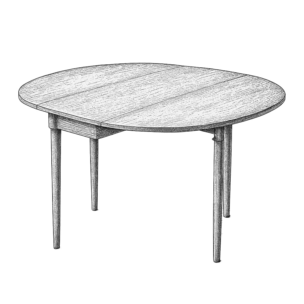 G-Plan Circular Gateleg Table (4396) – rocca rocca